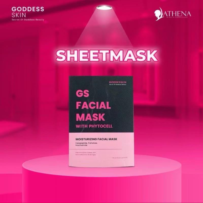 Jual Goddesskin by Athena - GS Facial Mask With Phytocell 1box | Shopee ...