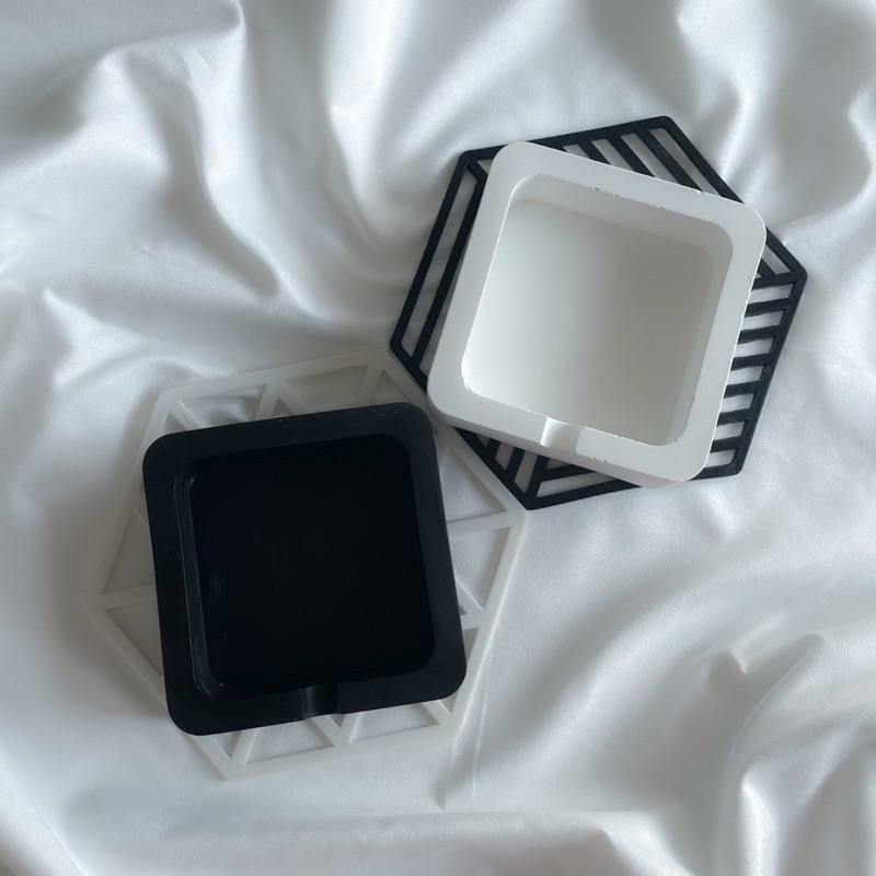 Jual Asbak Rokok Kotak/ Asbak Aesthetic/ Asbak Concrete/ Asbak Warna ...