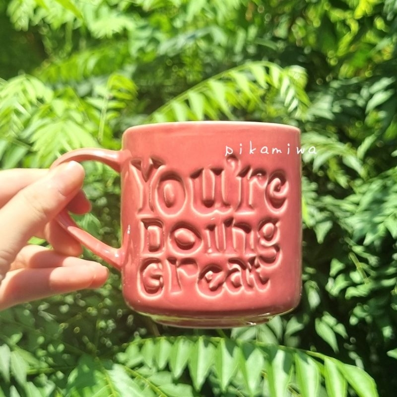 Jual (TULISAN RANDOM) MUG KERAMIK QUOTES WHITELINE mug lucu mug keramik ...