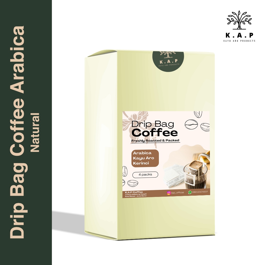 Jual K.A.P - Arabica Natural Drip Bag - Drip Bag - Kopi Kayu Aro - Kopi ...