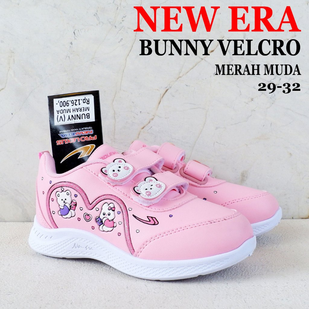 Jual Sepatu NEW ERA anak - size 29-32 - BUNNY VELCRO & NEW PONY VELCRO ...