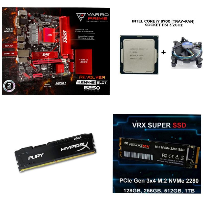 Jual Paket Processor Gaming Intel Core i7 8700 Gen 8 Socket LGA 1151 ...