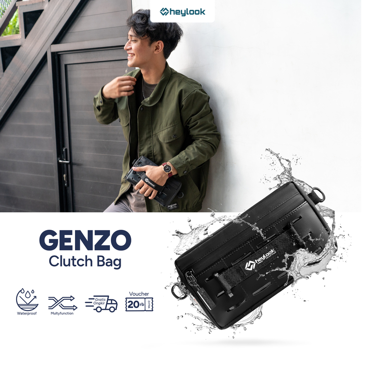 Jual HEYLOOK Official - Tas Selempang Pria GENZO Sling Bag Multyfungsi ...