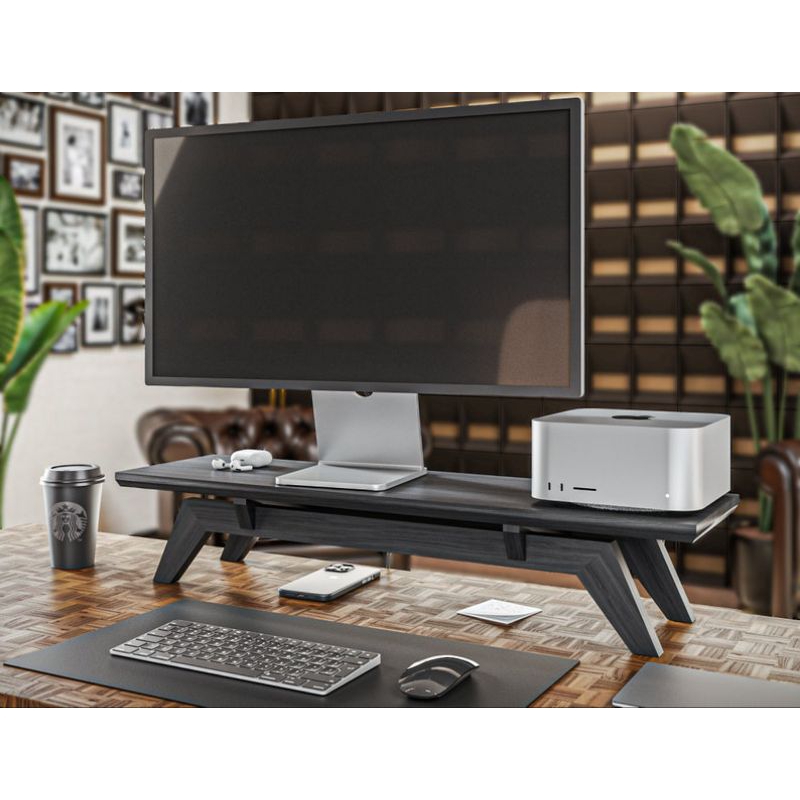 Jual Stand Monitor Aesthetic Premium | Meja Monitor modern design ...