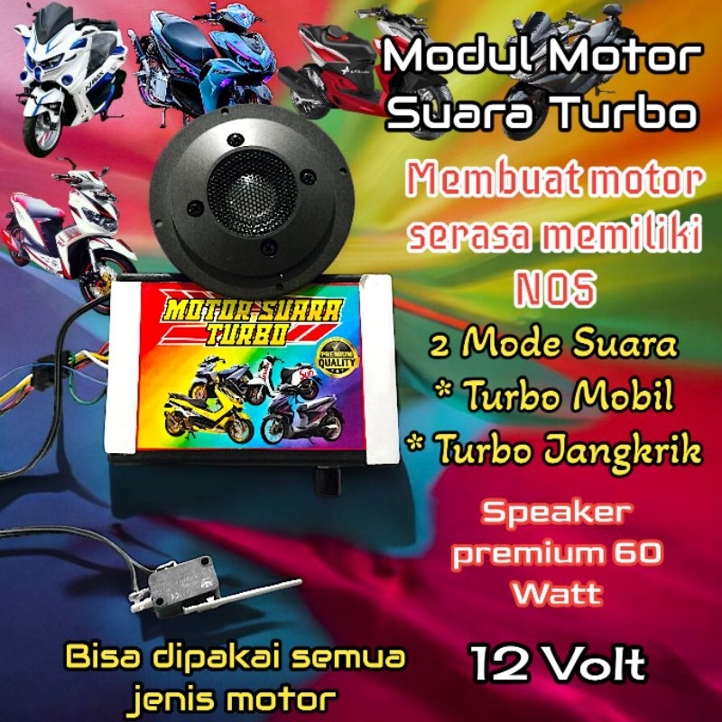 Jual Modul Motor Suara turbo 12 Volt bisa dipakai semua jenis motor 2 ...