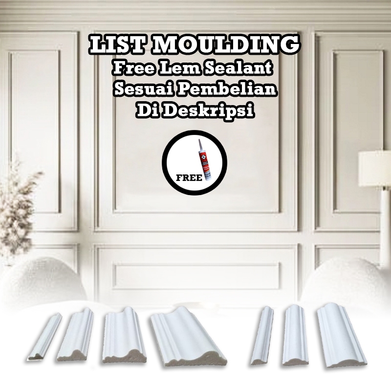 Jual OK PAKET PROMO 2pcs Lis Molding Tembok Dekorasi List Wall Moulding ...