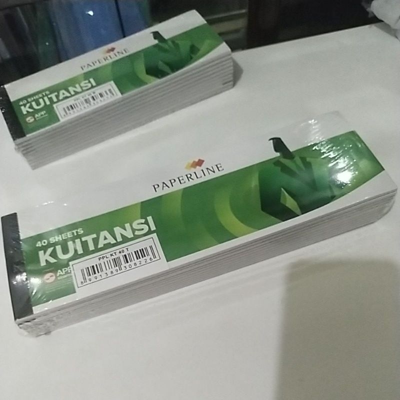 Jual buku kwitansi tanggung paperline 40 lembar / kuitansi paperline kt 40 t / kuitansi sedang ...