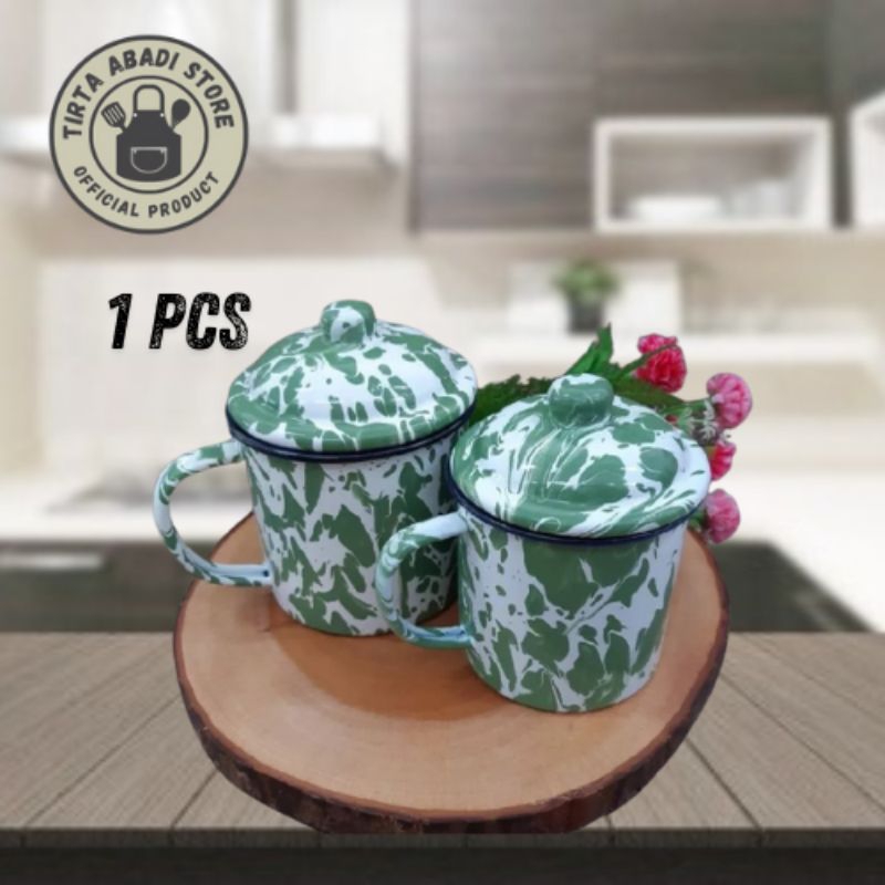 Jual Mug Jadul Lurik + Tutup / Cangkir Teh Kopi Tradisional / Gelas ...