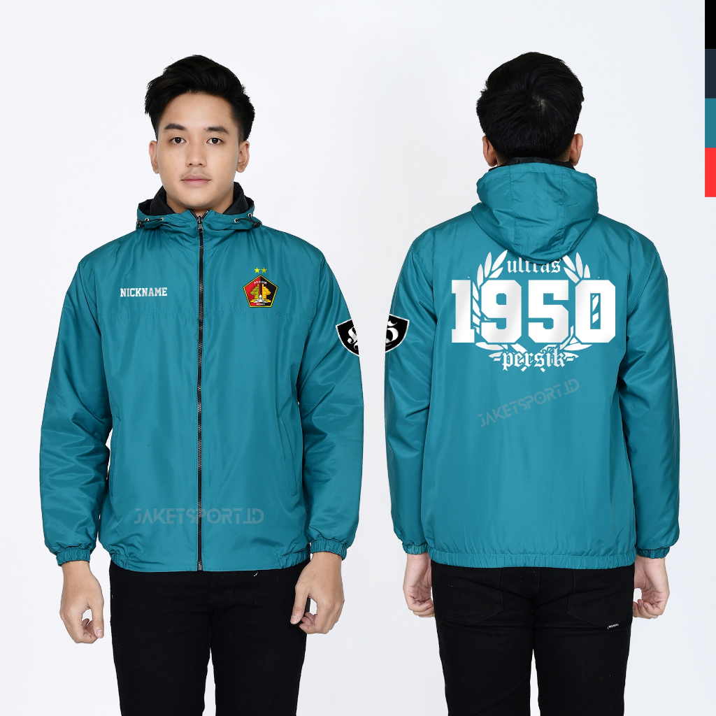 Jual JAKET PARASUT MANTEL DINGIN KEREN LOGO PERSIK 1950 CUSTOM TERBARU ...