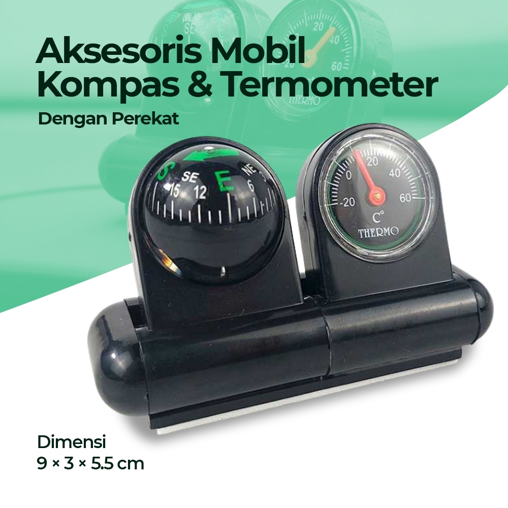 Jual Kompas Mobil Car Compass & Thermometer - C288-5 | Shopee Indonesia