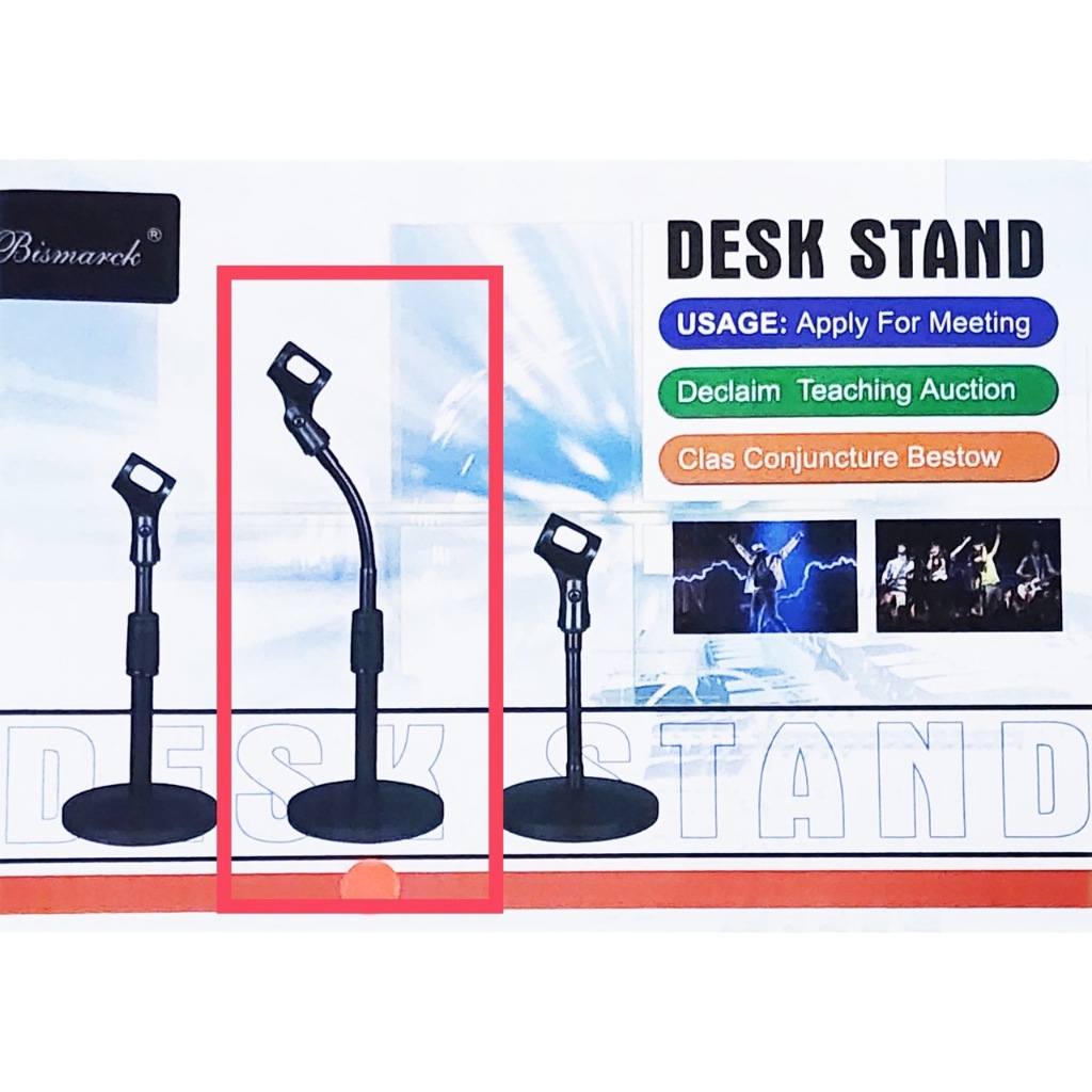Jual Stand Mic Meja Bismarck Podium Besi Holder Flexible Metal Microphone 40cm | Shopee Indonesia
