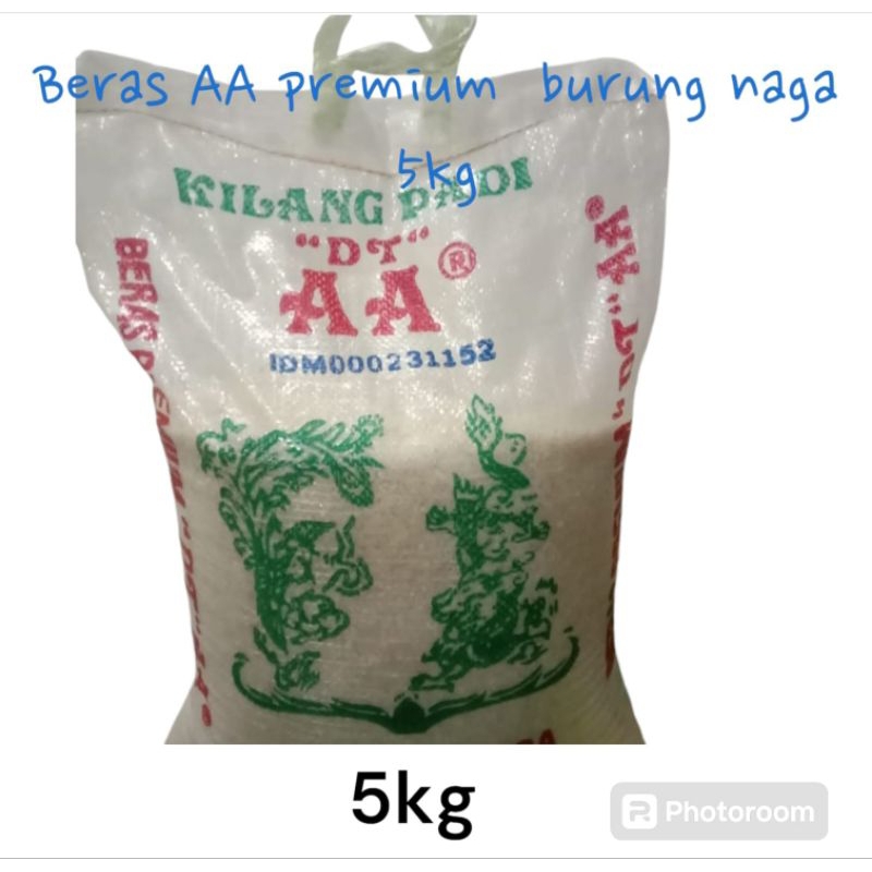 Jual beras AA 5kg / beras burung naga 5kg / beras premium DT AA ...