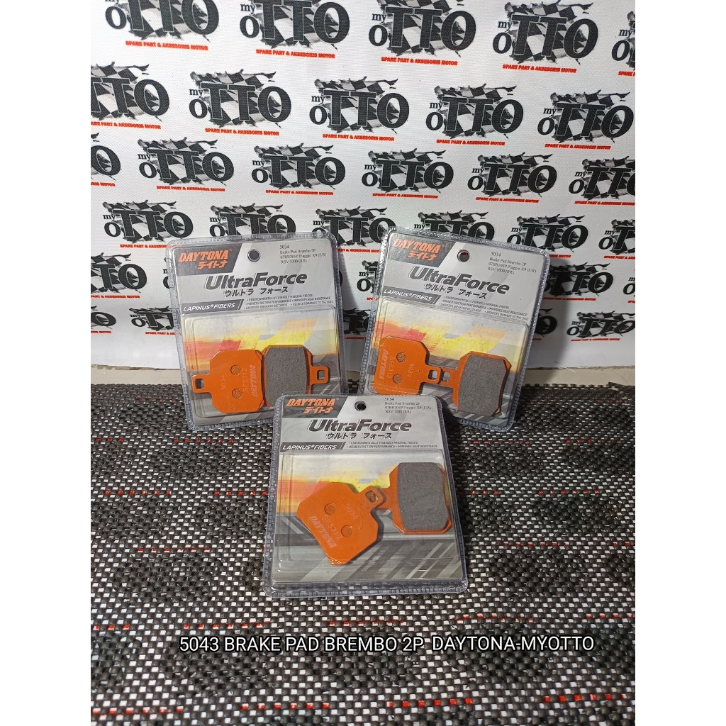Jual KAMPAS REM DAYTONA LAPINUS FIBERS 2 PISTON BESAR KALIPER P2 5034 ...