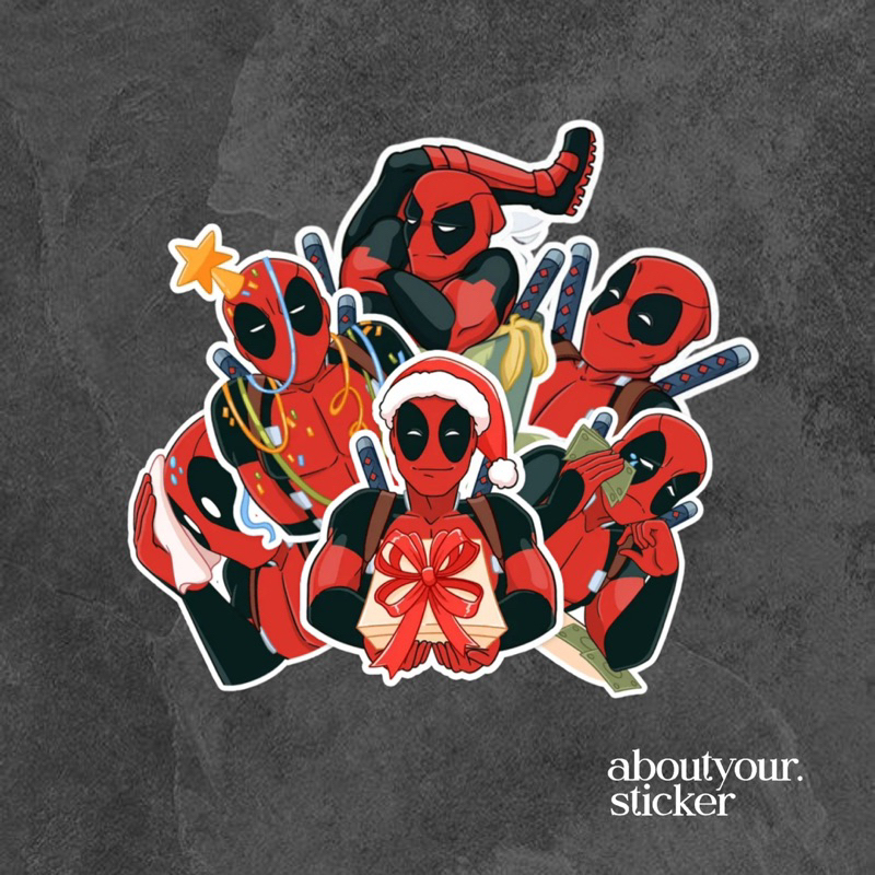 Jual STICKER PACK DEADPOOL VOL 2 isi 6pcs | Shopee Indonesia