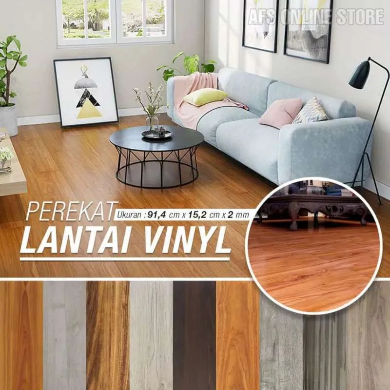 Jual Trend - 10pcs Lantai Vinyl Stiker Perekat Vinyil Lantai Kayu PVC ...