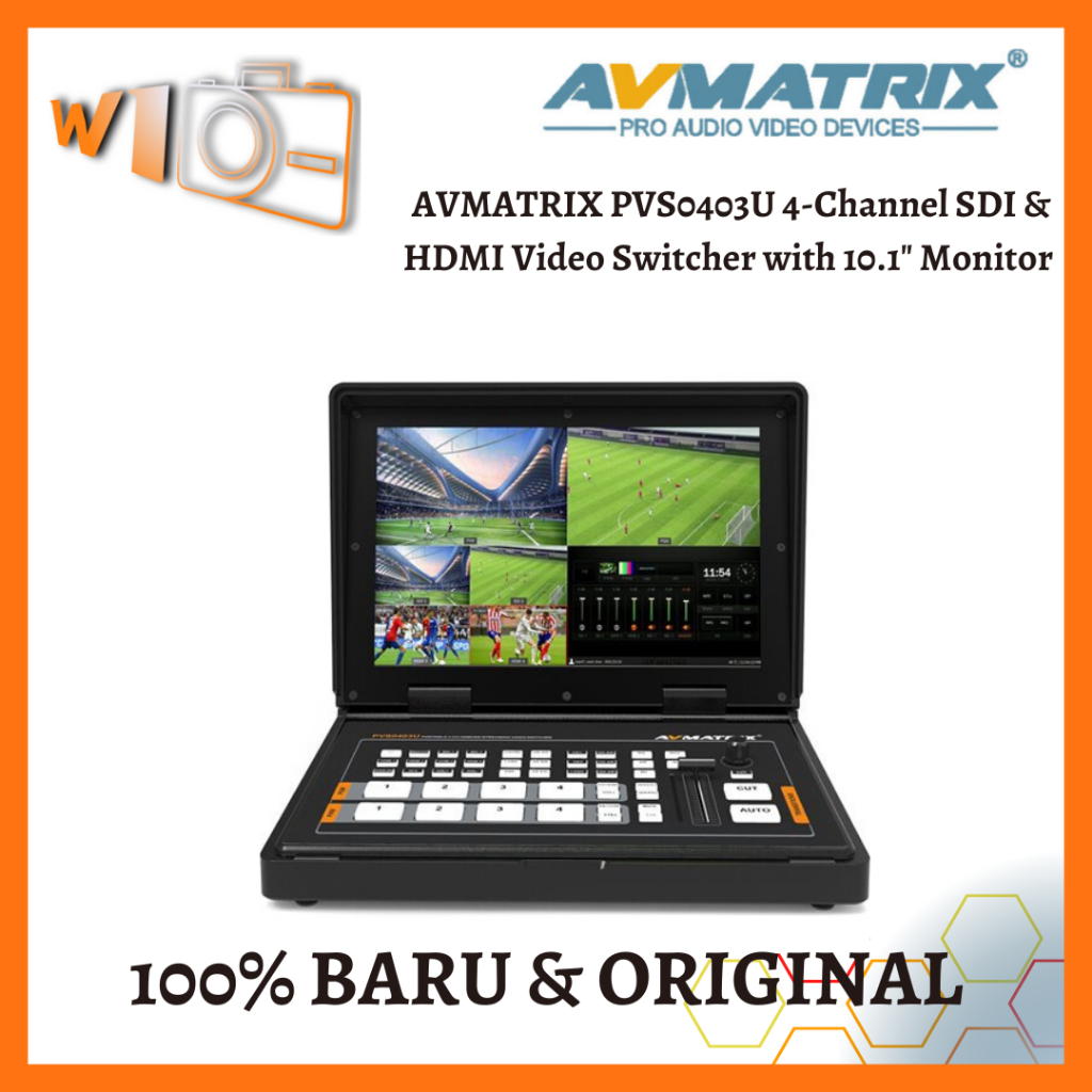 Jual AVMATRIX PVS0403U 4-Channel SDI & HDMI Video Switcher with 10.1" Monitor | Shopee Indonesia