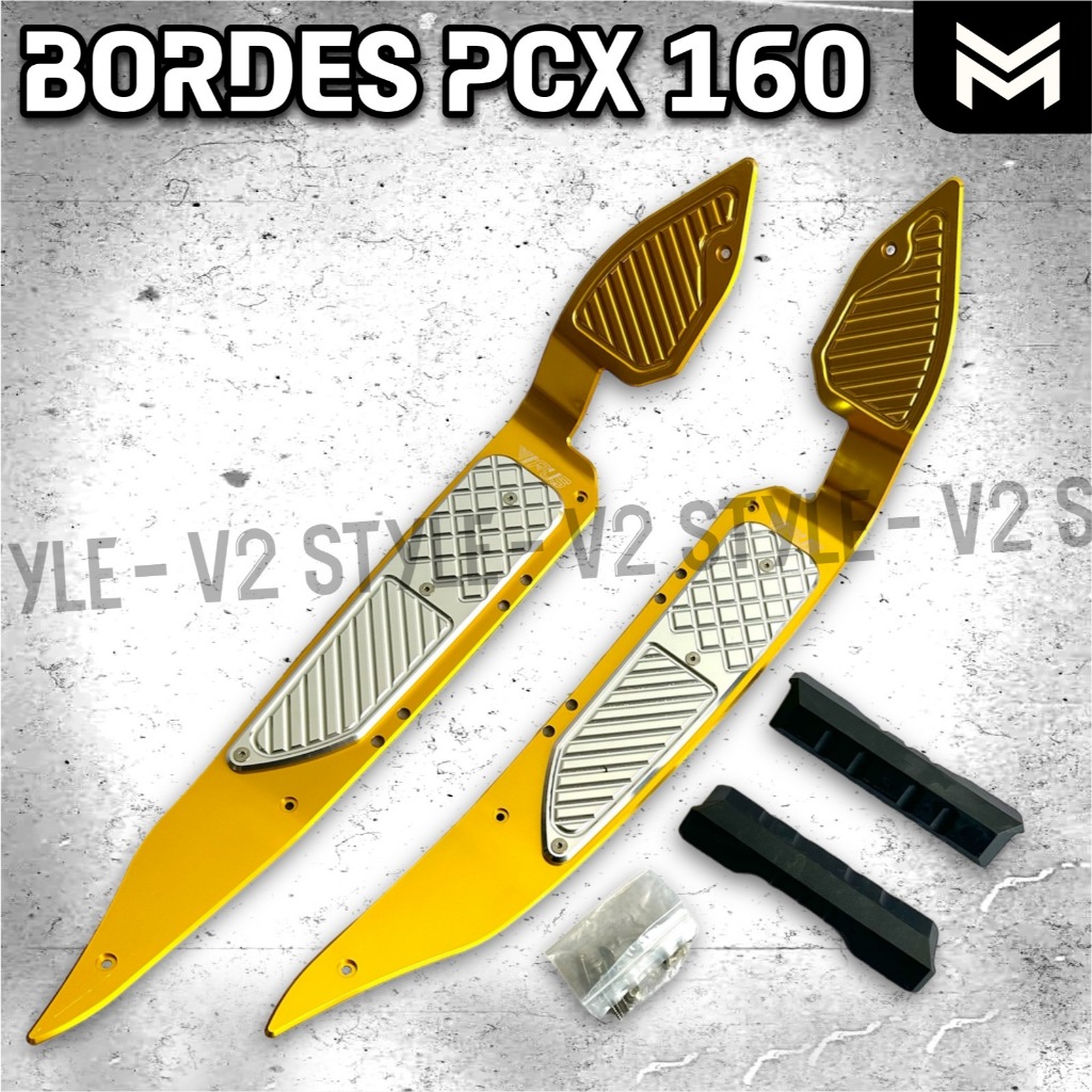 Jual FULL SET BORDES HONDA PCX 160 NEW KARET PIJAKAN KAKI + PLAT ...