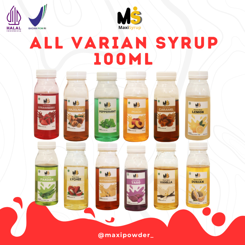 Jual Maxi Syrup All Varian 100 ml / Sirup All Varian Termurah dan ...