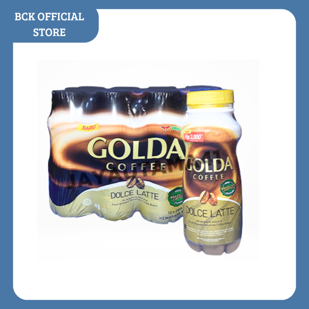 Jual Golda Coffee Dolce Latte Botol 24x200ml (1Karton) | Shopee Indonesia