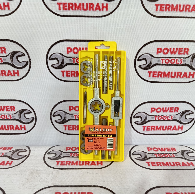 Jual HAND TAP DAN DIE SER / SNEI TAP SET 12 PCS / PEMBUAT ULIR DRAT SET ...