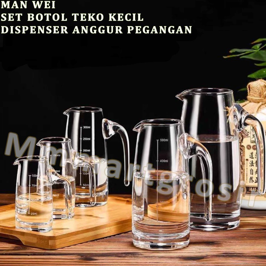 Jual Man Wei / Dispenser Anggur Pegangan / Set Botol Teko Kecil / 150ml ...