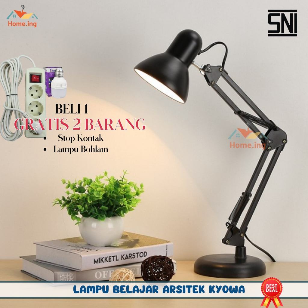Jual LAMPU BACA ARSITEK MEJA BELAJAR KERJA DUDUK JEPIT/BELI 1 GRATIS 2 ...
