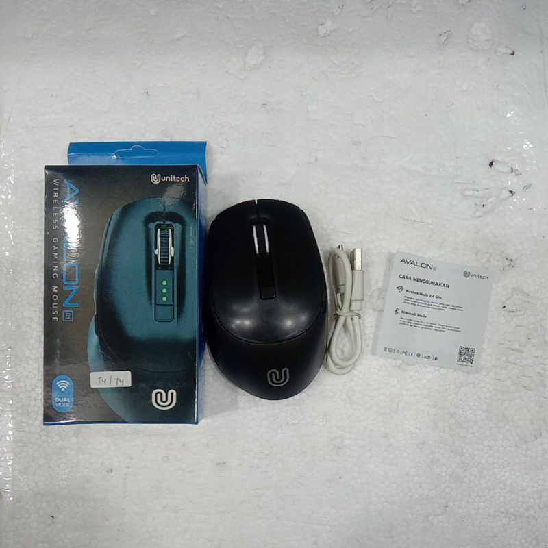 Jual Mouse Unitech dual konektion (bluetooth 5.0&Usb wireless) | Shopee ...