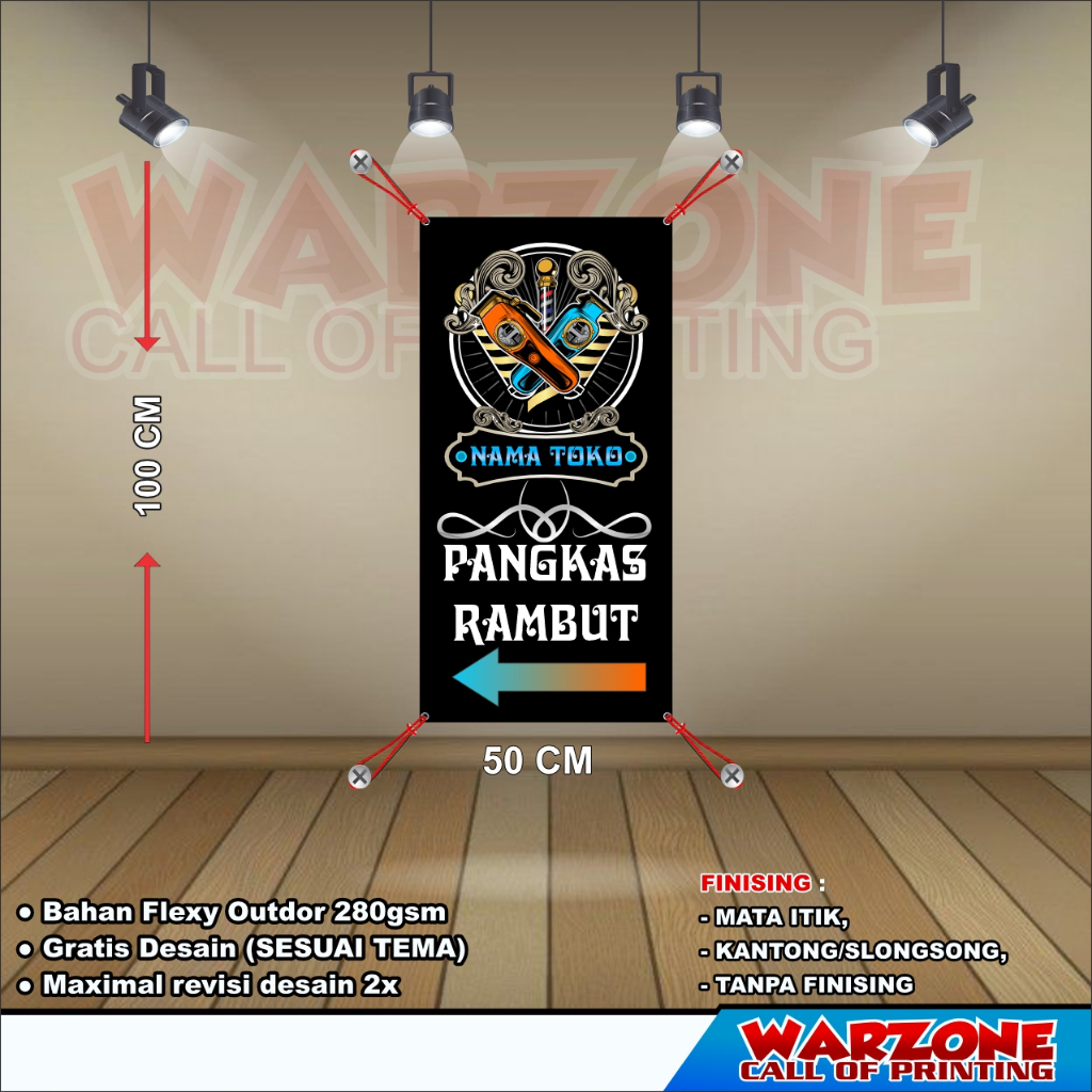 Jual SPANDUK/MMT/BANNER PANGKAS RAMBUT,BARBERSHOP | Shopee Indonesia