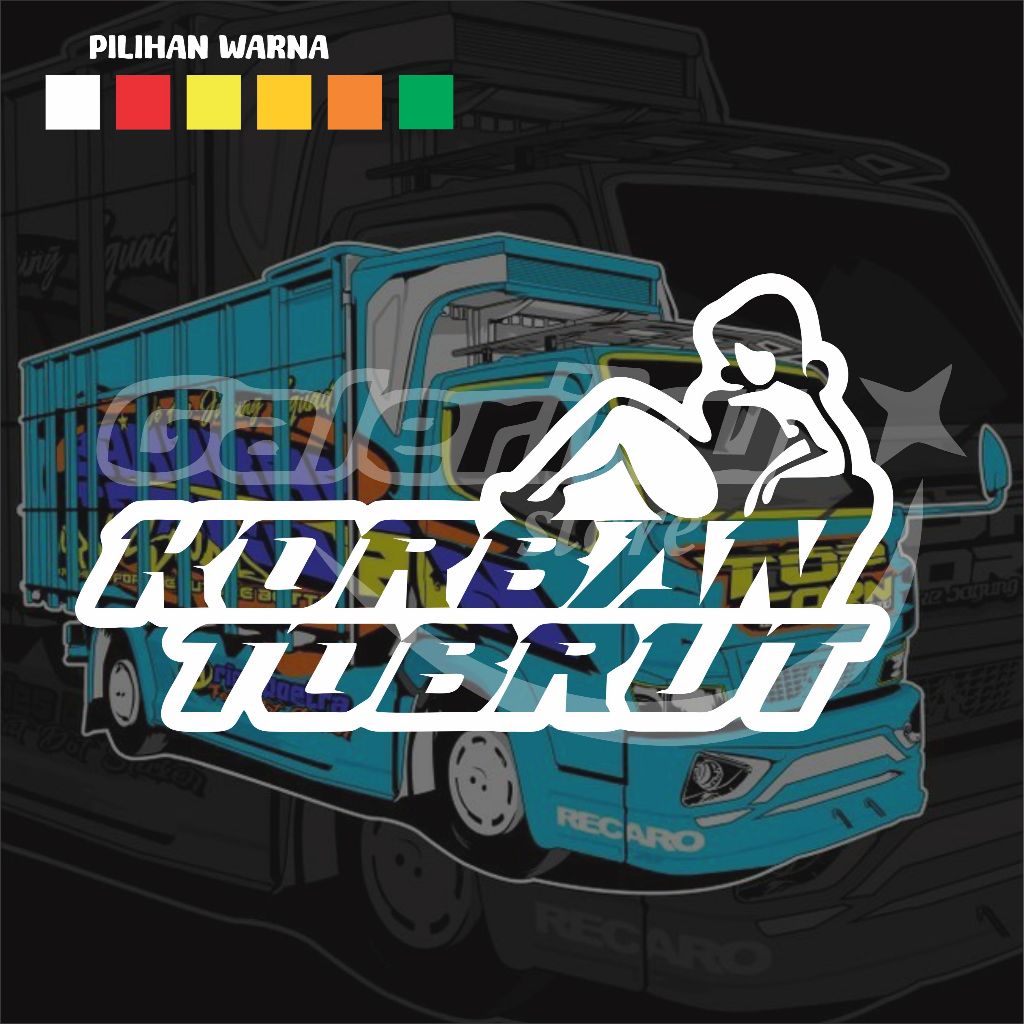 Jual [SEHARI JADI] STIKER MOBIL STICKER CUTTING KORBAN TOBRUT BUAT KACA ...