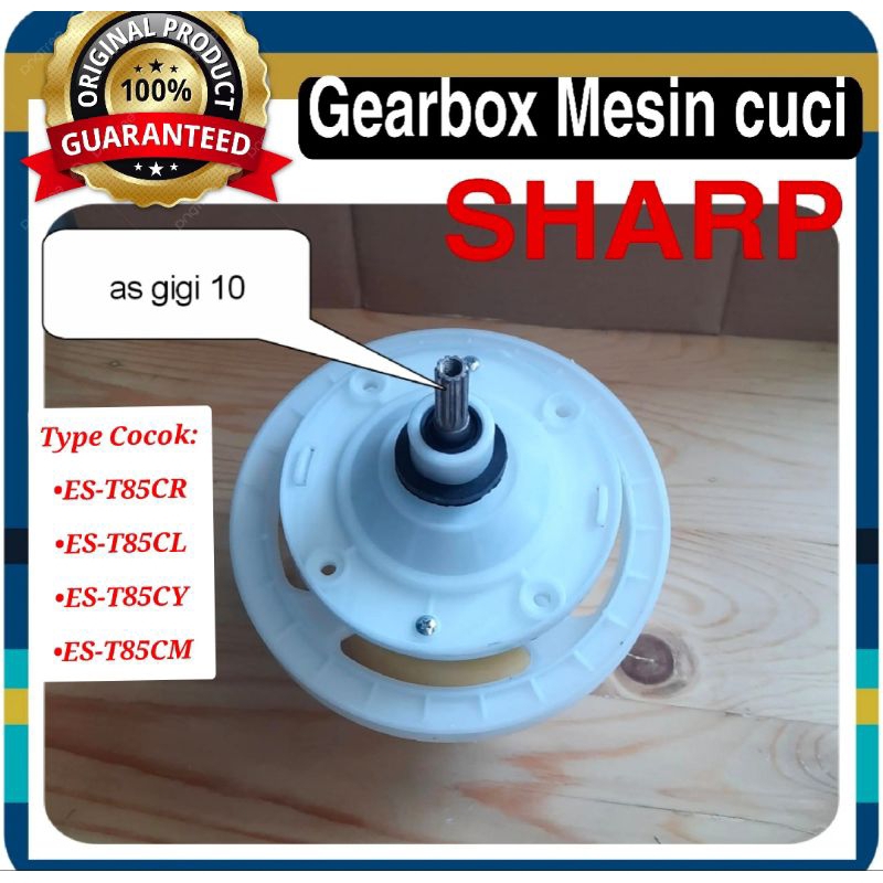Jual Gearbox Mesin Cuci SHARP ORIGINAL ES-T85CL / ES-T85CY / ES-T85CM ...