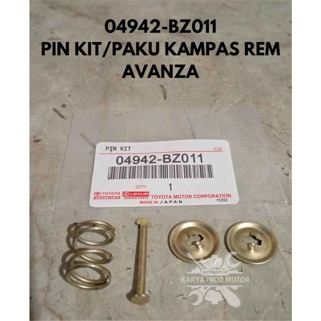 Jual BRAKE SHOE PIN KIT / KUKU KAMPAS REM AVANZA XENIA 04942-BZ011 ...