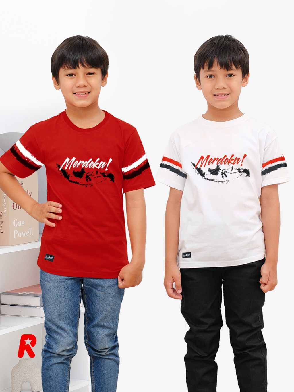 Jual Baju kaos 17 Agustus 2023 kemerdekaan Indonesia Anak Merdeka Lengan Pendek Merah Putih ...