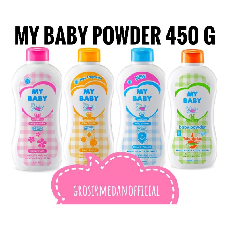 Jual MY BABY POWDER 450 G KEMASAN BESAR HEMAT HARUM WANGI - BEDAK MY ...