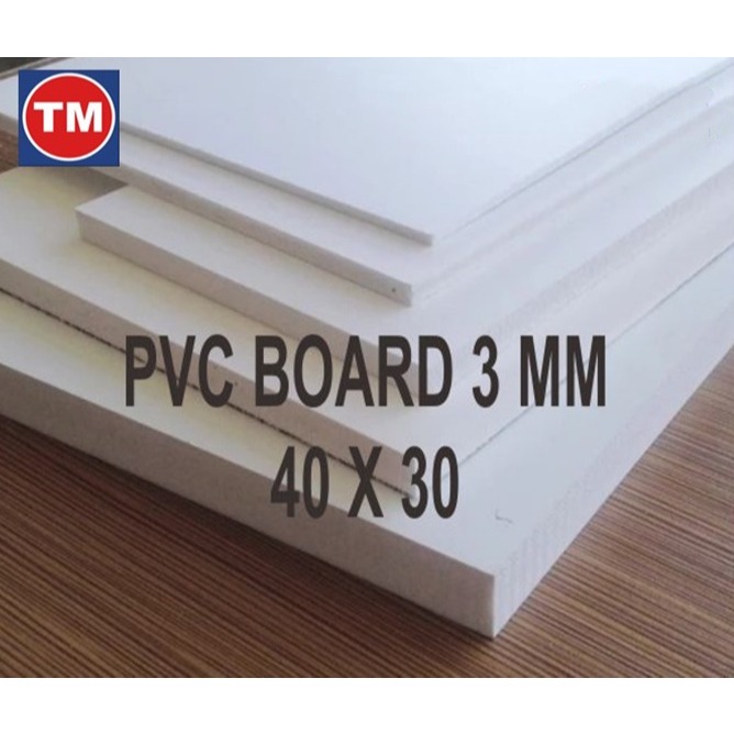 Jual PVC Foam Board 3 mm x 3 Lembar ( 40 cm x 30 cm ) | Shopee Indonesia