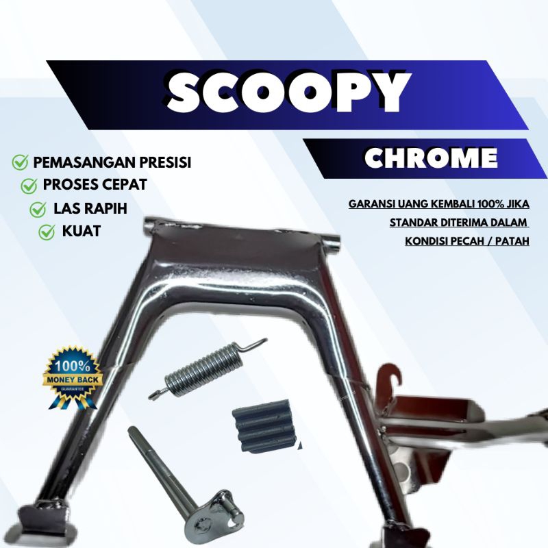Jual JAGANG standar 2 Standart tengah selahan CHROME Scoopy fi Scoopy ...