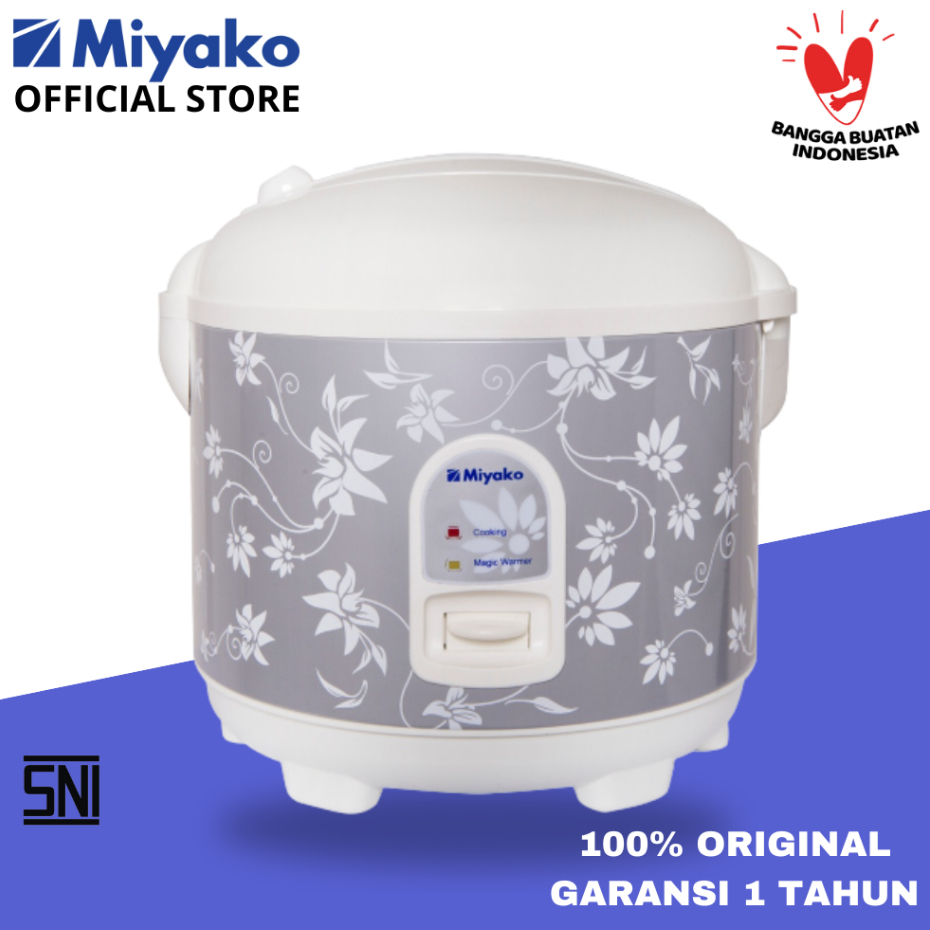 Jual Miyako MCM528 Rice Cooker / Magic Com 1.8 Liter 3 in 1 Bonus Gelas ...