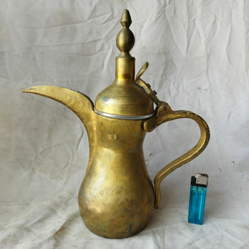 Jual Pajangan Vintage Teko Aladdin Kuningan 31 cm | Shopee Indonesia