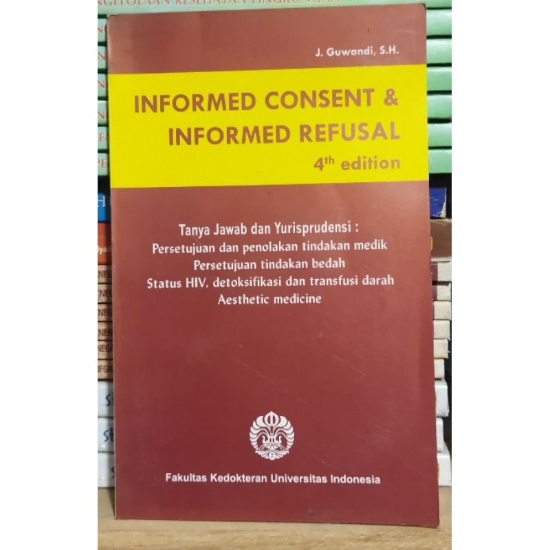 Jual buku informed consent & informed refusal | Shopee Indonesia