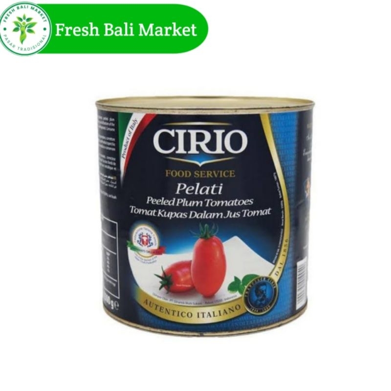 Jual cirio pelati tomato peeled plum tomatoes 2,5kg | Shopee Indonesia