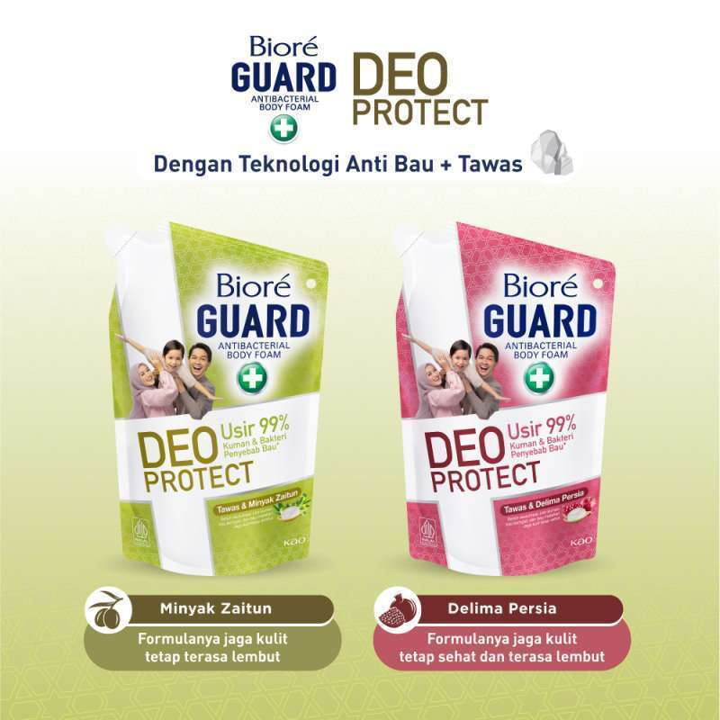 Jual Biore Body Foam Deo Protect pouch 800 mL | Shopee Indonesia