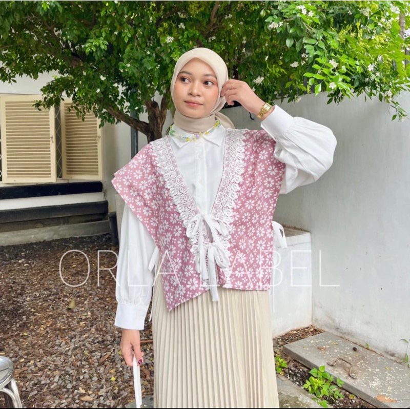 Jual (READYSTOCK) Tania vest / vest batik modern /baju kantor / vest ...