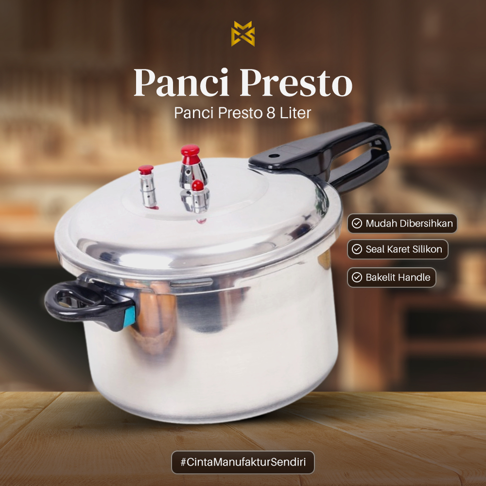 Jual ZUKOSHOP OFFICIAL - Panci Presto | Panci Presto 8 Liter Aluminium | Shopee Indonesia