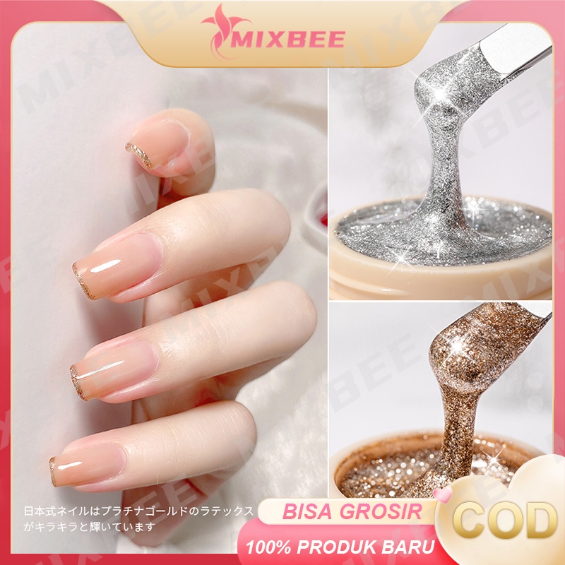 Jual Cat Kuku Jepang Glitter Nail art Hiasan Dekorasi Kutek Kuku Manik Manik Gel UV Gliter Cat ...