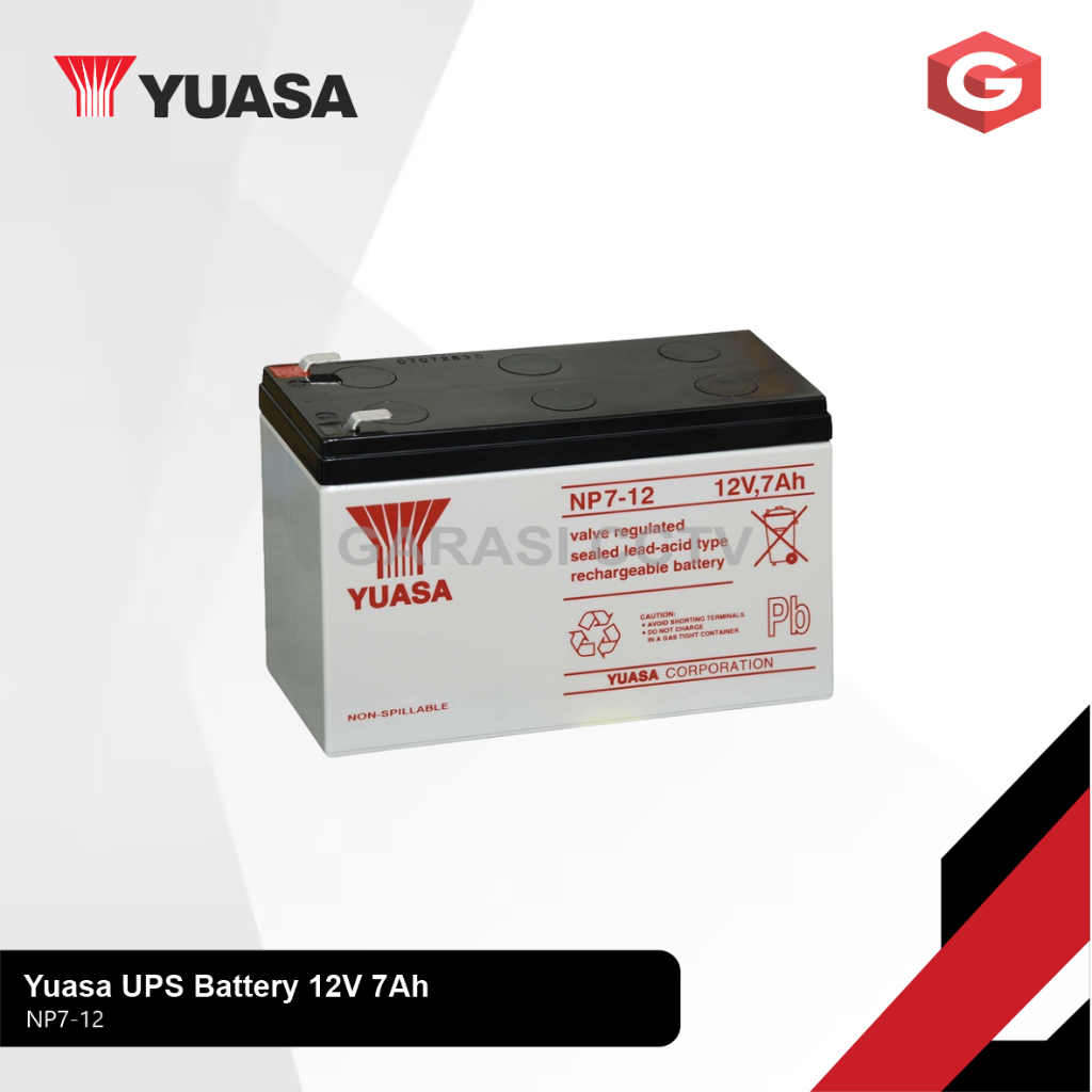 Jual Yuasa Battery / Aki Kering UPS 12V 7Ah Original | Shopee Indonesia