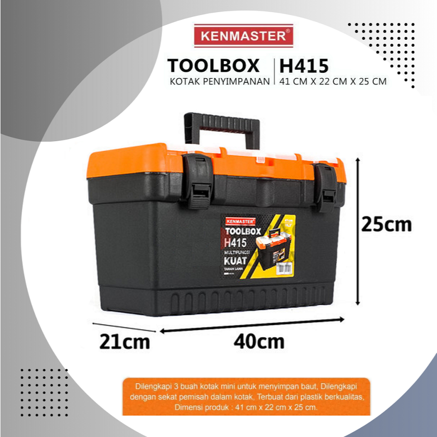 Jual KENMASTER H 415 Toolbox Besar Tool Kit Box Tempat Kunci Kenmaster ...