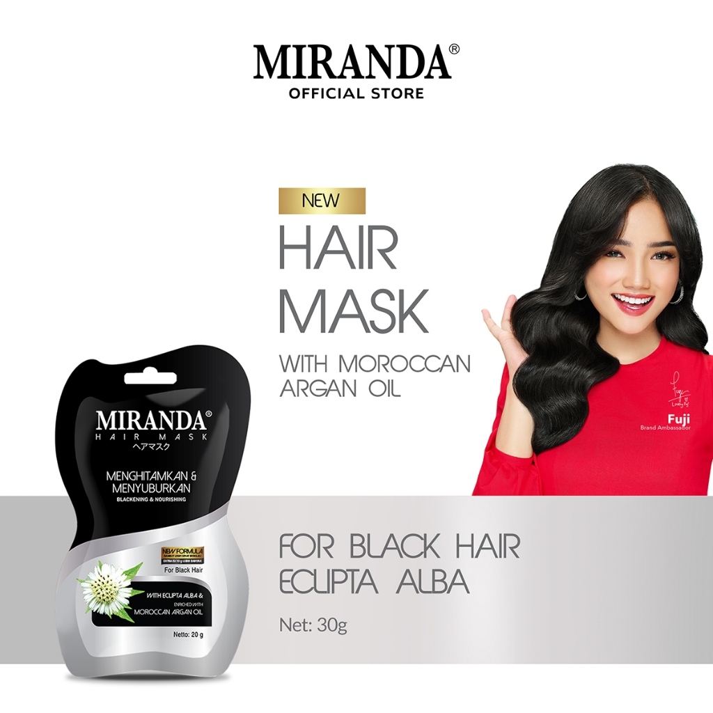 Jual Miranda Hair Mask (Masker Rambut) Sachet Eclipta Alba 30gr ...