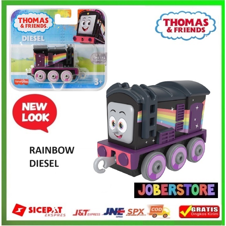Jual NEW LOOK Thomas & Friends All Engines Go – RAINBOW DIESEL | Shopee Indonesia