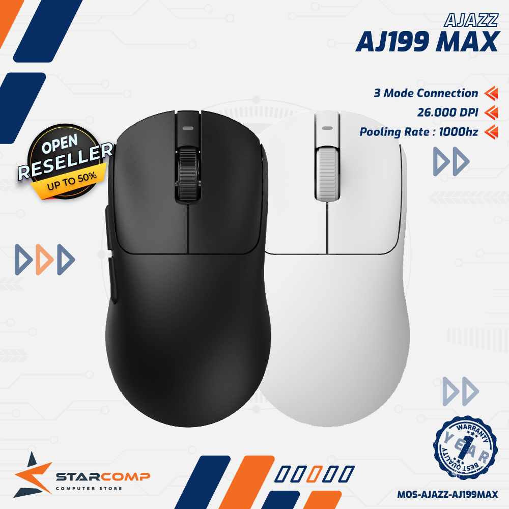 Jual Ajazz AJ199 Max / AJ-199 Max 3 Mode Connection Wireless Gaming ...
