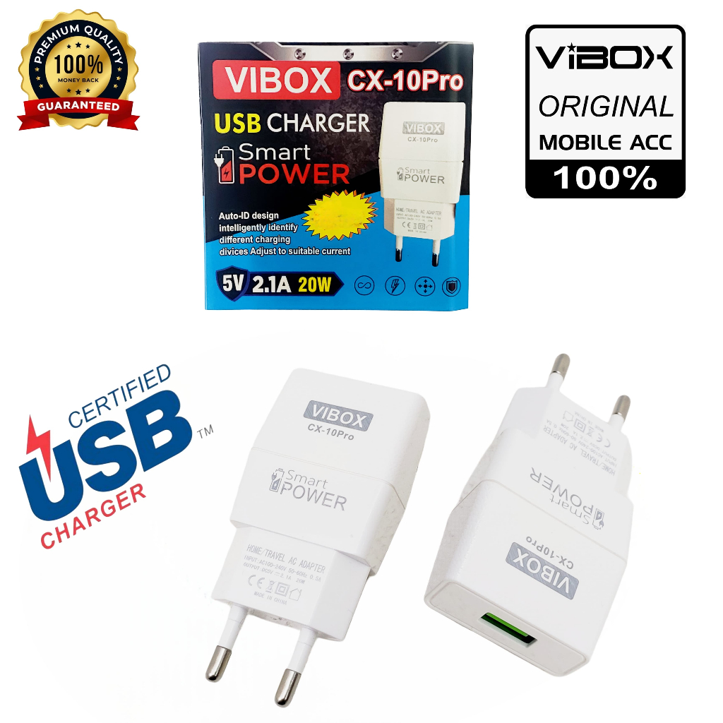 Jual (1pc) Vibox CX-10Pro Smart Power Adaptor Charger For Hp ,CCTV ...