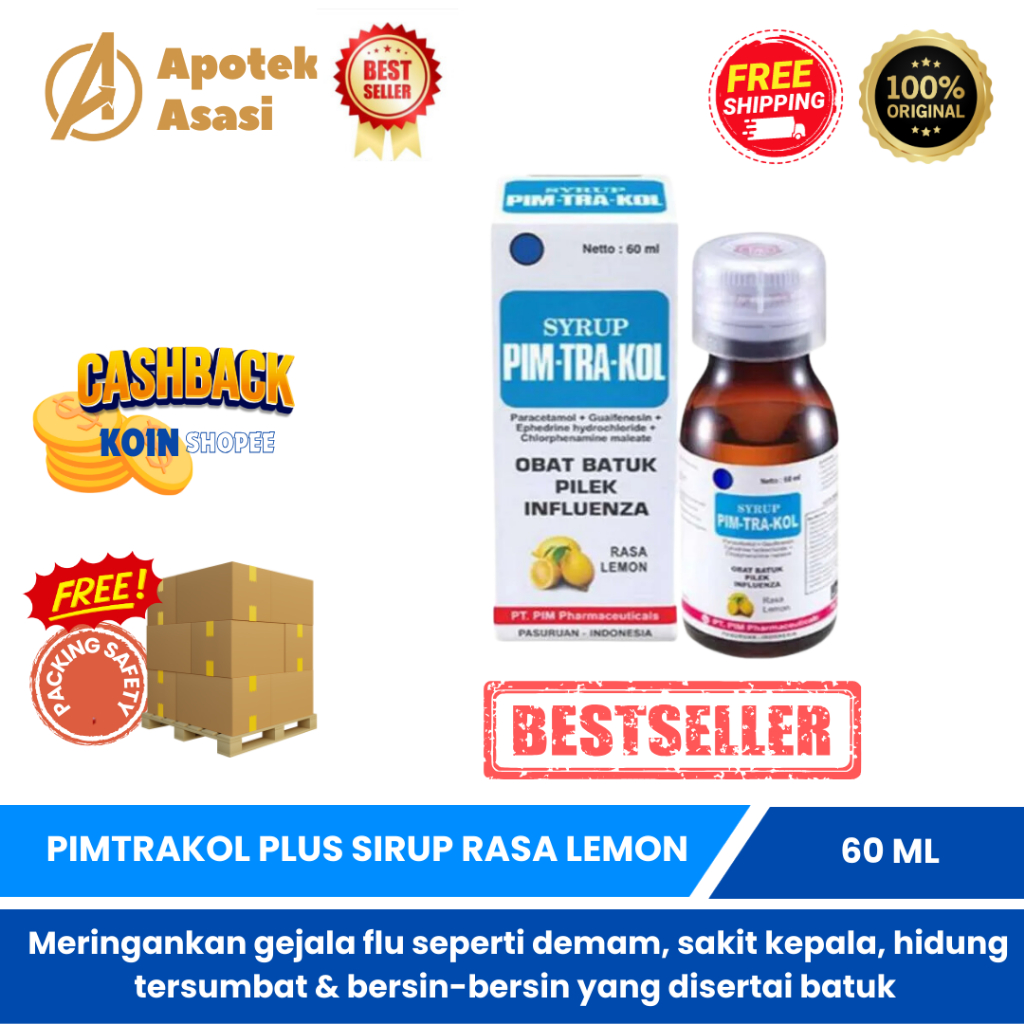 Jual PIMTRAKOL SIRUP RASA LEMON 60ML | Shopee Indonesia